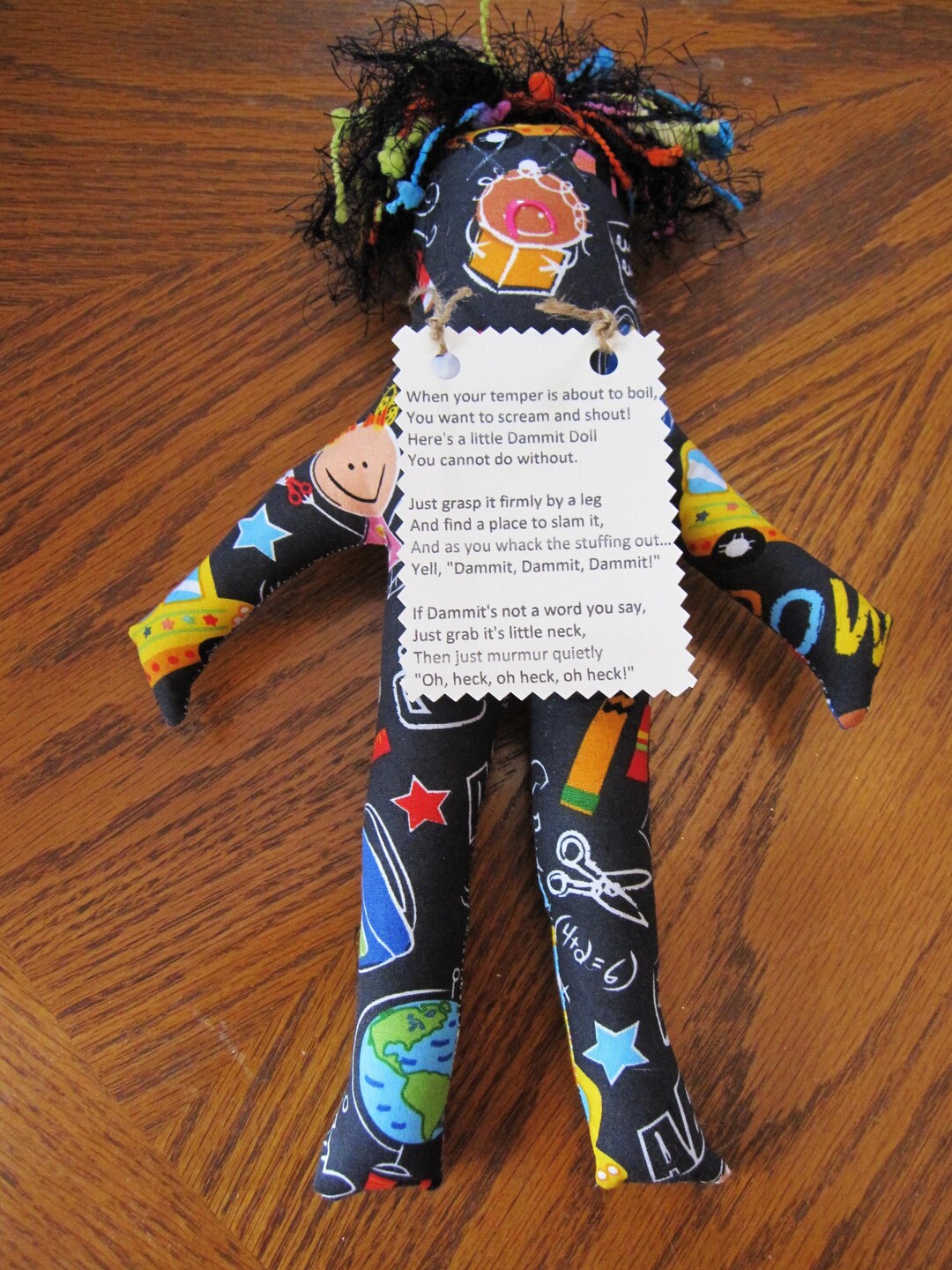 Teacher Dammit Doll - Etsy