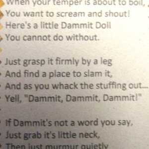 Dammit Doll - Etsy