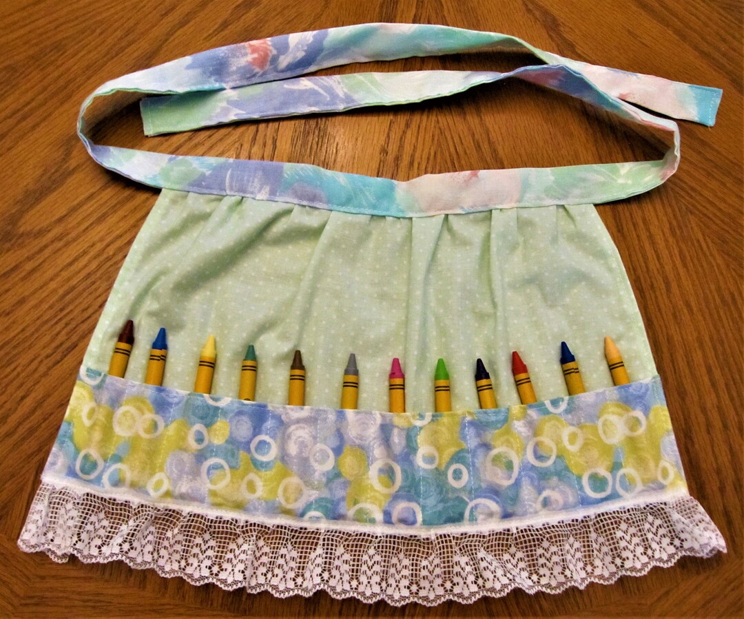 Toddler Crayon Apron - Etsy