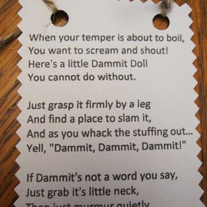 Dammit Doll - Etsy