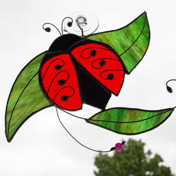 Ladybug Suncatcher - Etsy