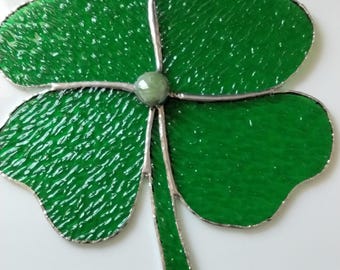 Four Leaf Clover, Stained Glass Four Leaf Clover, Four Leaf Clover Gift ...