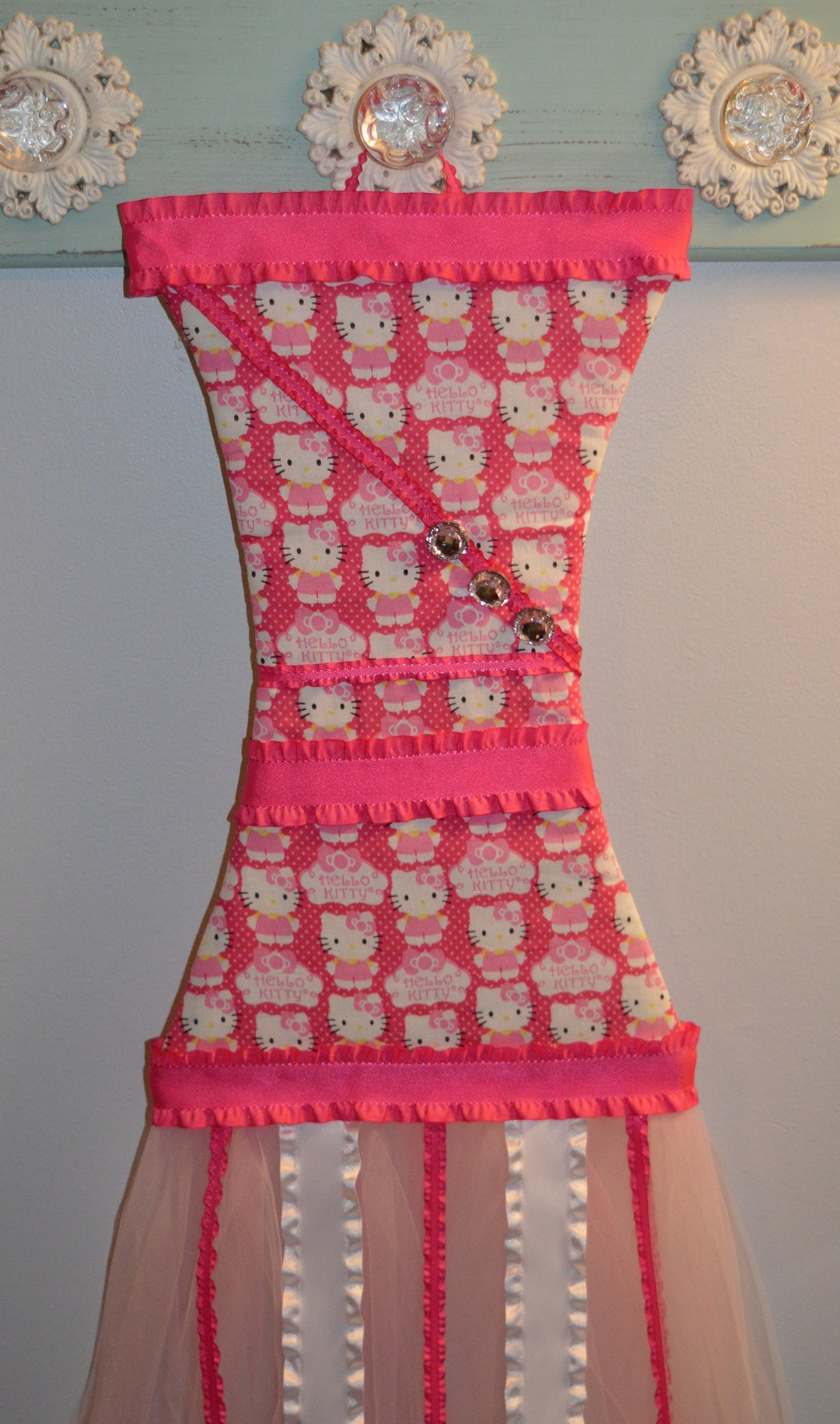 Pretty Pink Bow Holder - Etsy