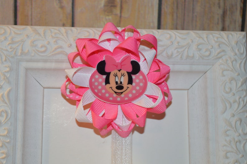 Pink Minnie Mouse Bow - Etsy