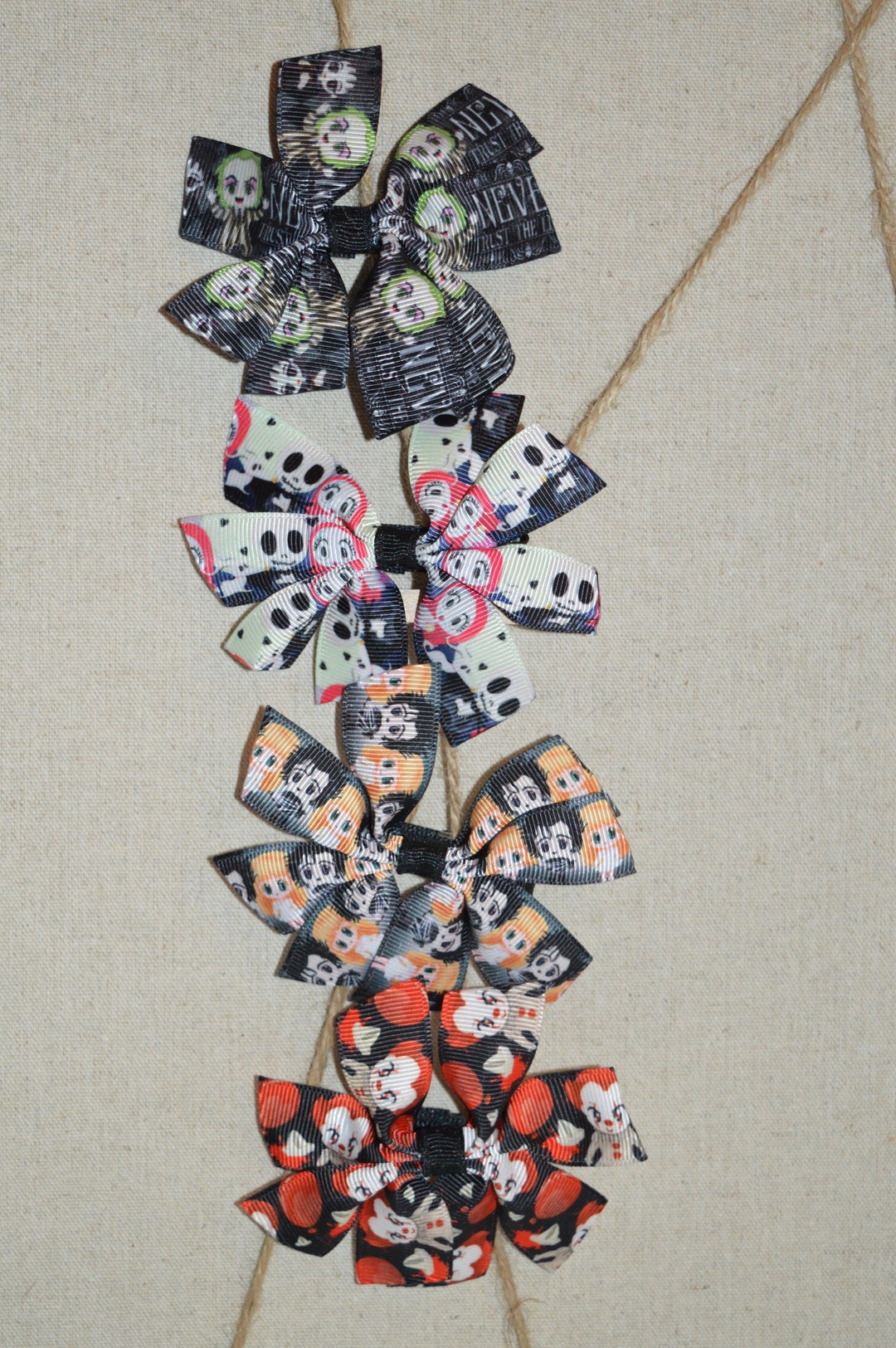 Scary Set of Hair Bows - Etsy