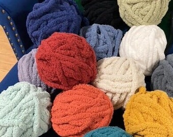 Jumbo Chenille Yarn - Etsy