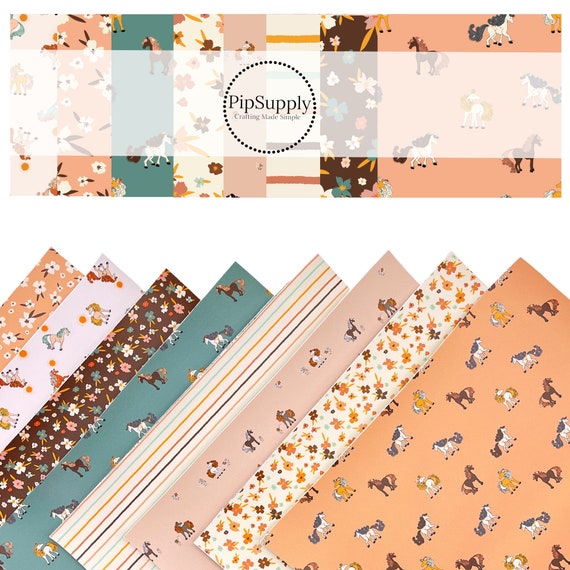 Juniper Row Design Spring Faux Leather Floral Leather - Etsy