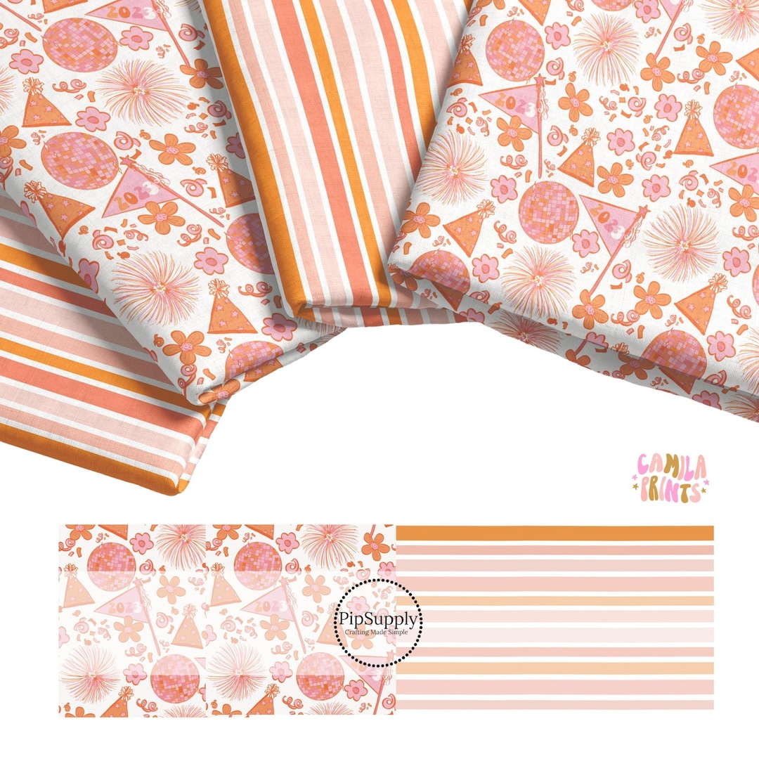 SKYY Design Fabric by the Yard New Years Printed Fabric - Etsy