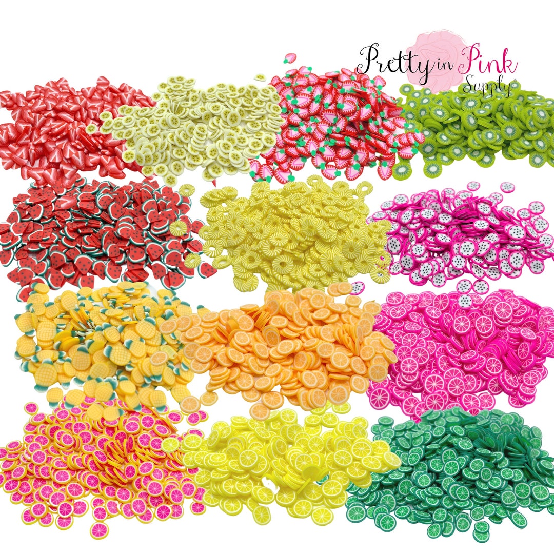 Fruit Clay Slices Clay Crafts Fruit Polymer Clay Confetti for Resin ...
