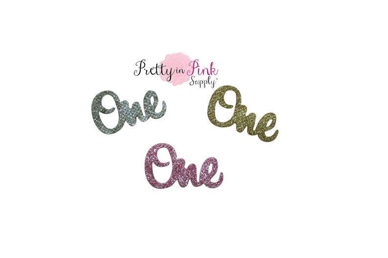 1.25 Glitter CURSIVE Number ONE Glitter Felt Applique | Etsy
