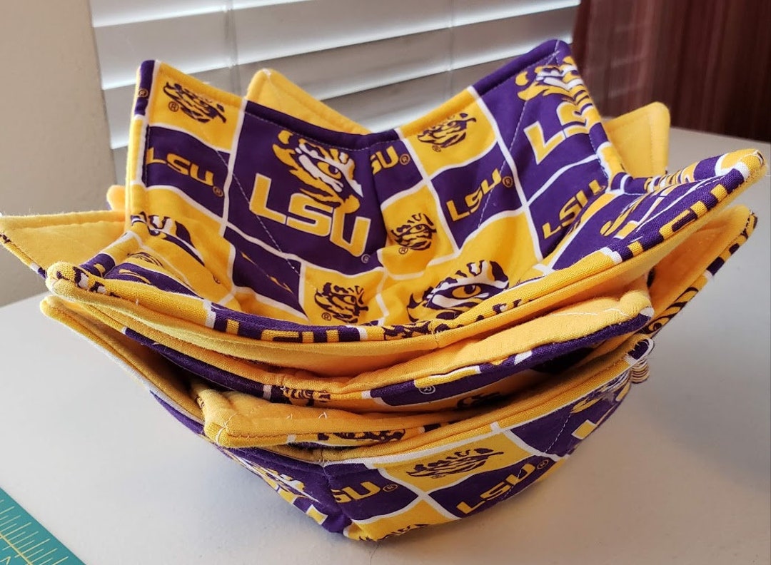 LSU Bowl Cozy, Pot Holder, Cotton - Etsy