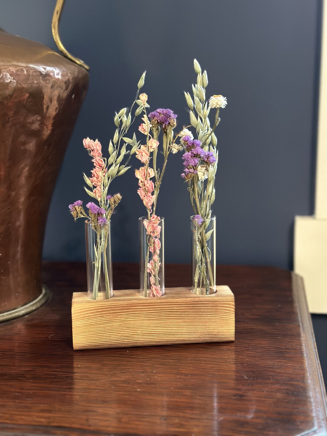 Dried Flowers and Vase Gift Box Dried Flower Arrangement - Etsy