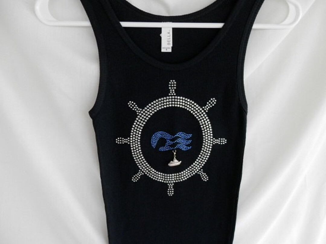 Cruise Ship Womens Rhinestone Tank Top It Comes With A Removable Cruise ...