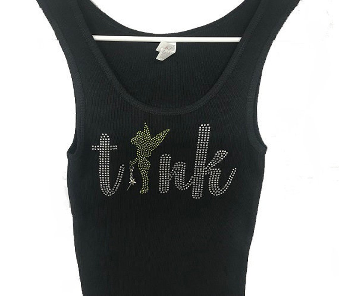 Disney Tinkerbell Rhinestone Womens Tink Tank Top. It Comes With A ...