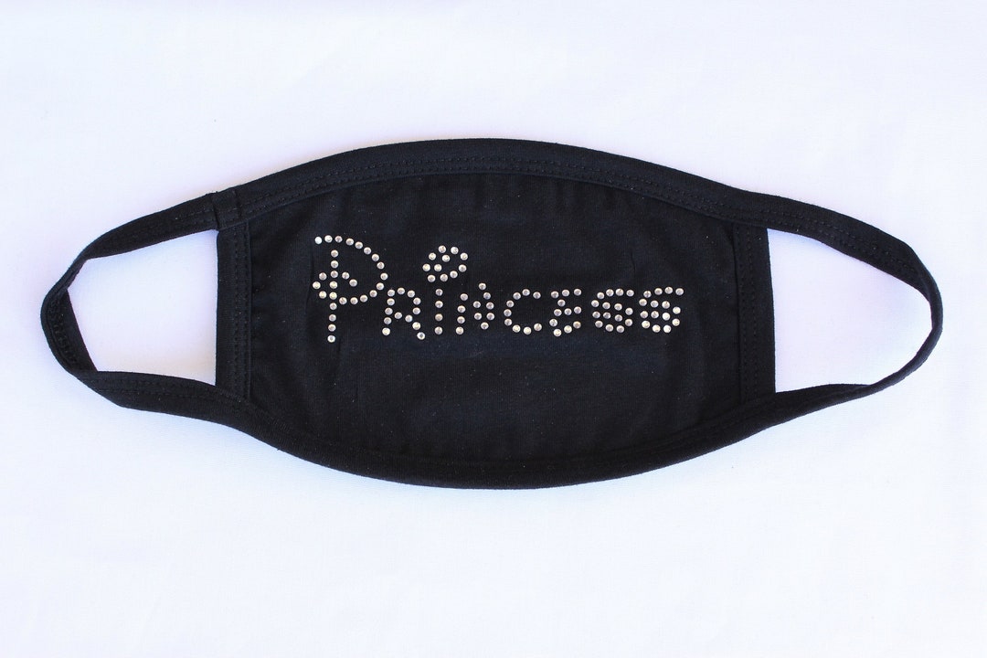 Princess Face Mask, Rhinestone Princess Cover, Two Color Options ...