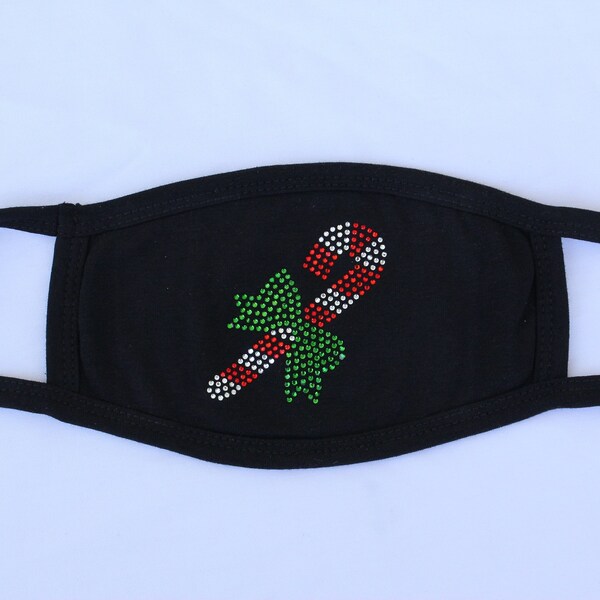 Candy Cane Face Mask - Etsy