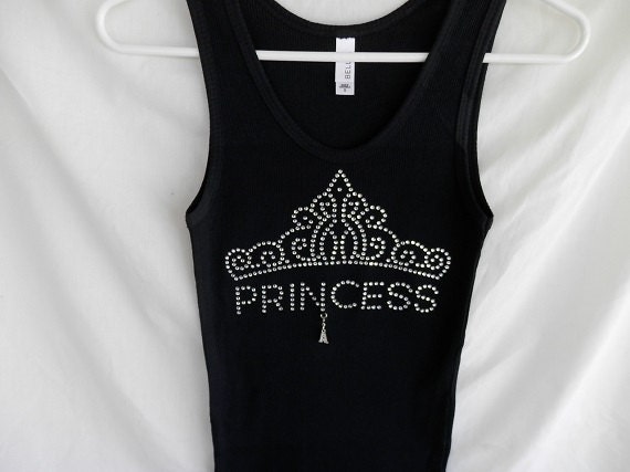 Crown Tiara Princess Womens Rhinestone Tank Top It Comes With | Etsy