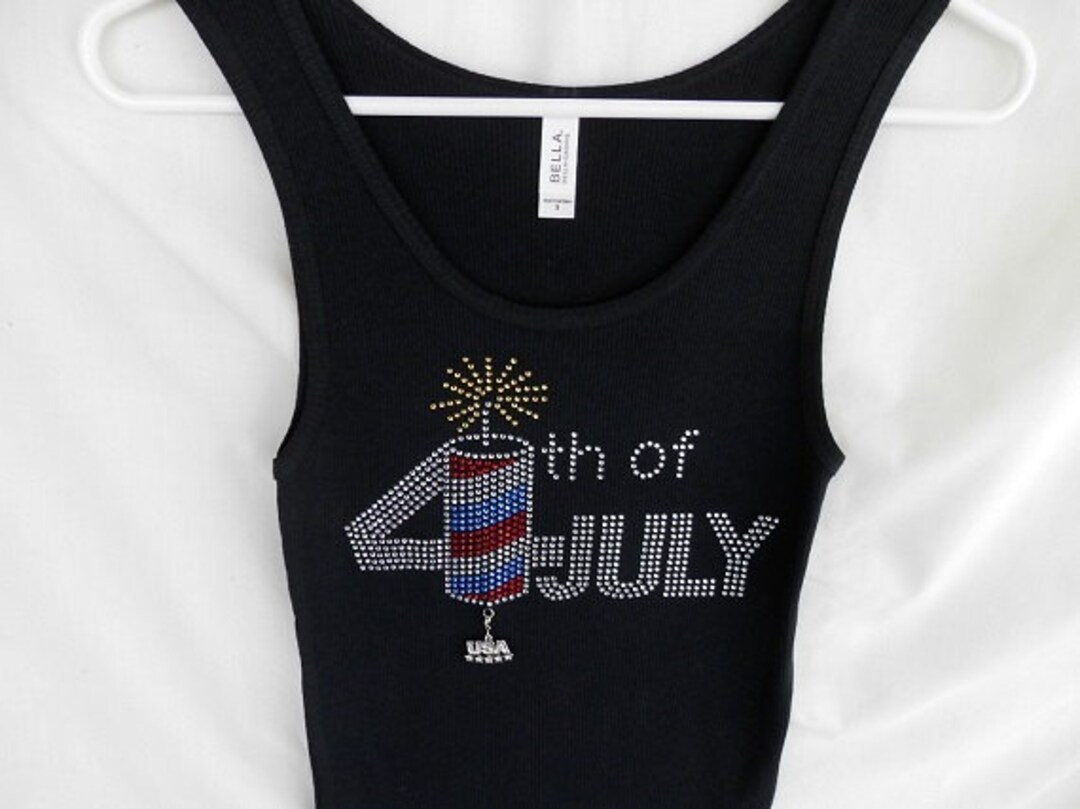 Rhinestone 4th of July Firecracker Women's Tank Top It Comes With A ...