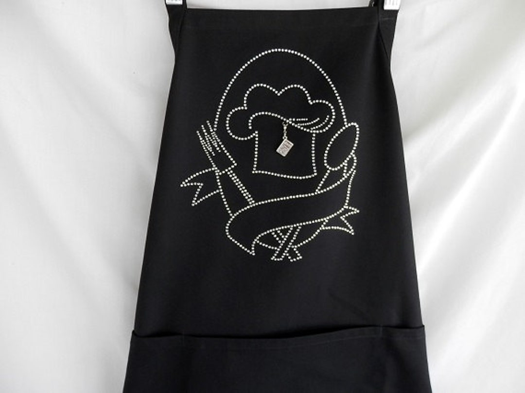 Rhinestone Apron Coat of Cooking Arms With a Removable Cook Book Charm ...