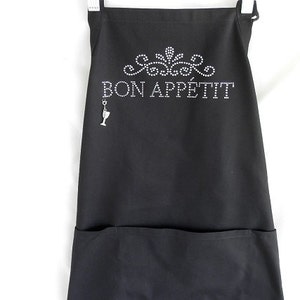 Bon Appetit Womens Cooking Apron It Comes With a Removable Wine Glass ...