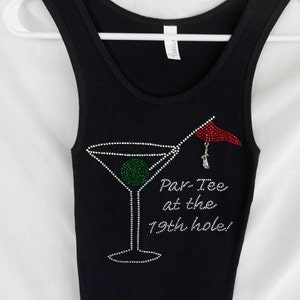 Golf Saying Rhinestone Par-tee at the 19th Hole Comes With A Removable ...
