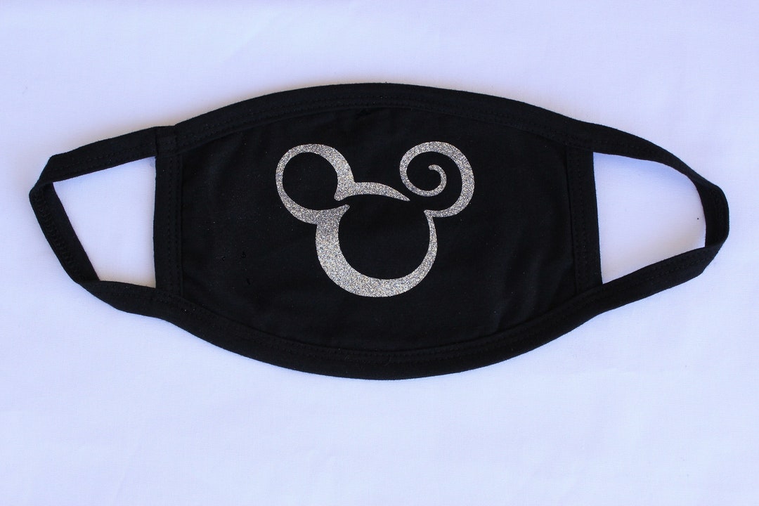 Mickey Swirl Face Mask Glitter Mickey Face Cover 2 PLY - Etsy