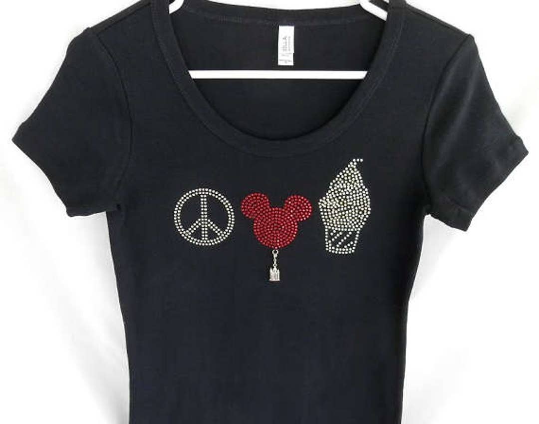 Disney Peace Sign Mickey Head Dole Whip Women's T Shirt. It Comes With ...