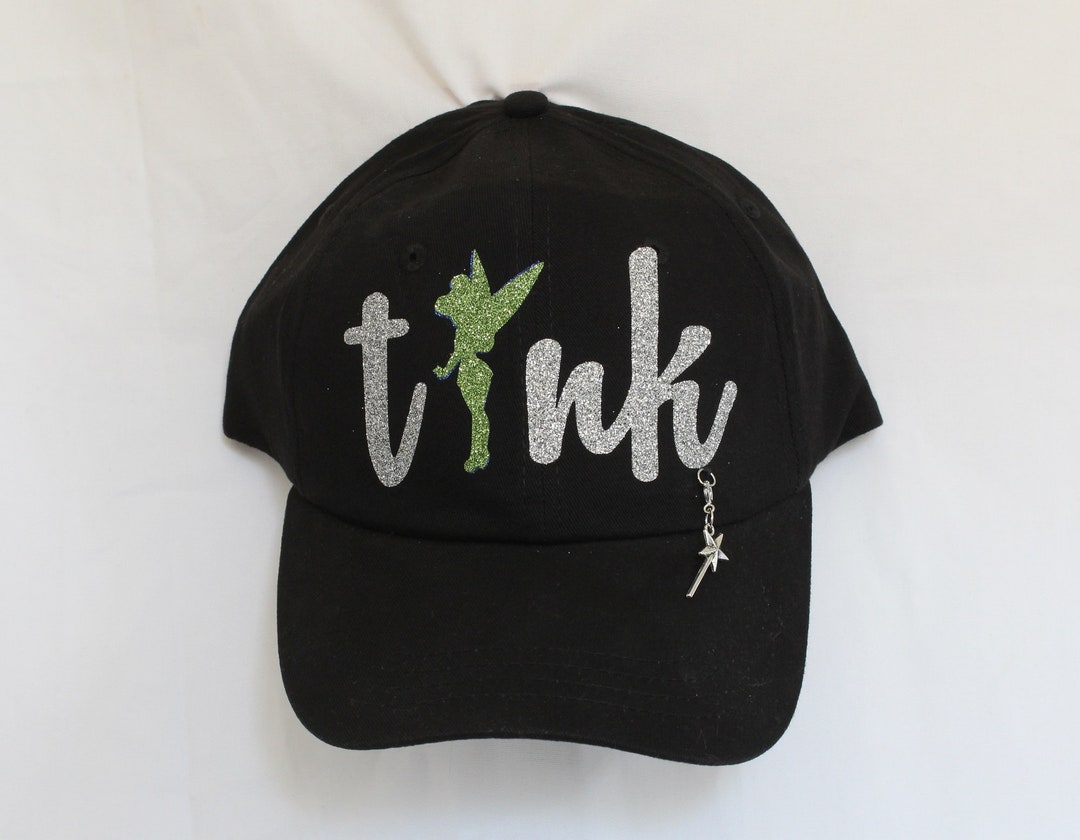 Disney Tinkerbell Womens Baseball Glitter Hat / Cap. It Comes With A ...