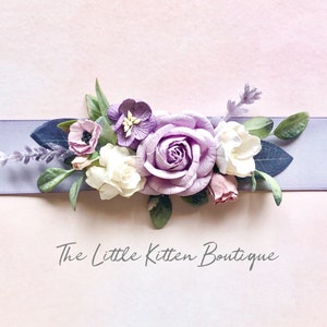 Flower Sash, Wedding Sash, Custom Sash, Sash's, Sashes for Dresses ...