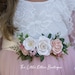 Flower Sash Wedding Sash Custom Sash Sash's Sashes for - Etsy
