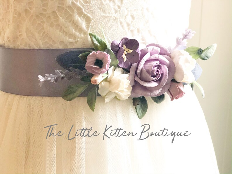 Flower Sash Wedding Sash Custom Sash Sash's Sashes for - Etsy