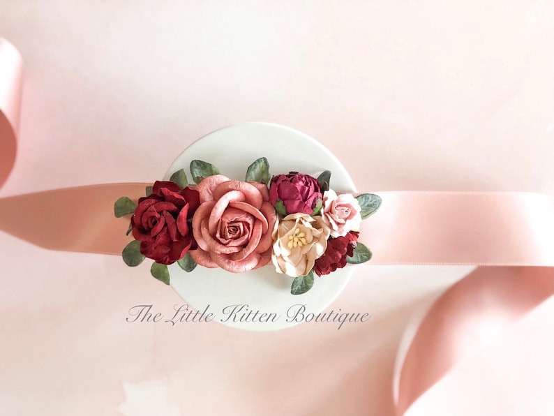 Flower Sash Wedding Sash Custom Sash Sash's Sashes for - Etsy