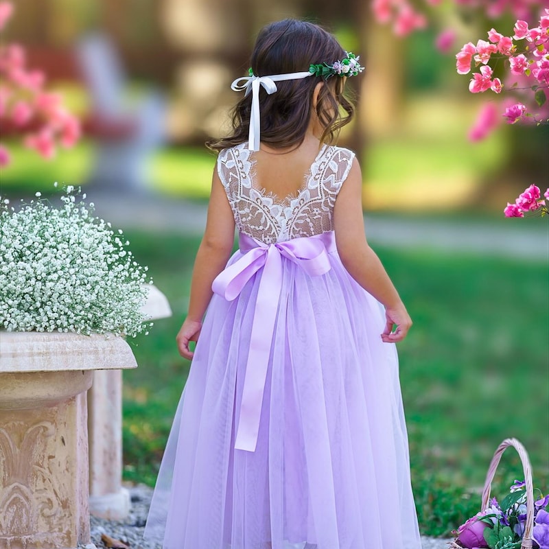 Purple Kids Formal Dress - Etsy