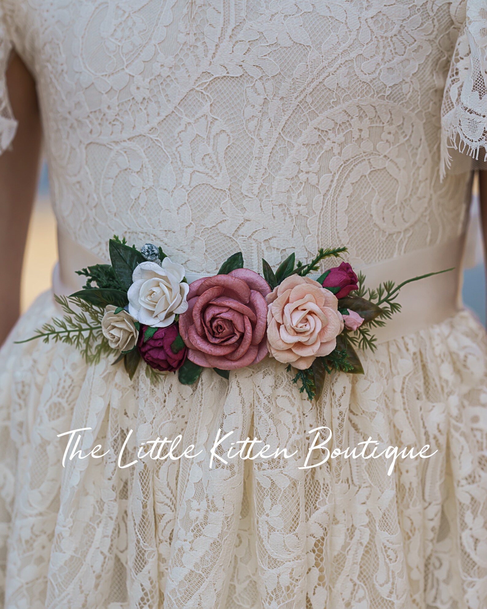 Flower Sash Wedding Sash Custom Sash Sash's Sashes for - Etsy