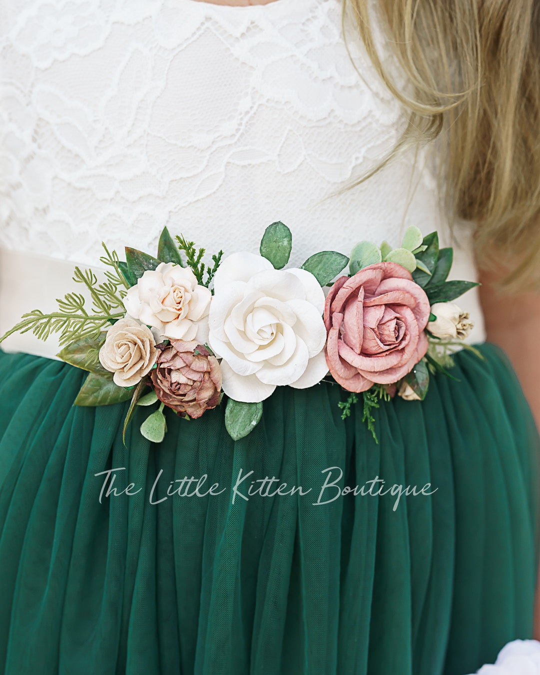 Flower Sash, Wedding Sash, Custom Sash, Sash's, Sashes for Dresses ...