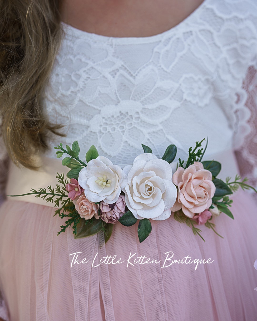 Flower Sash, Wedding Sash, Custom Sash, Sash's, Sashes for Dresses ...