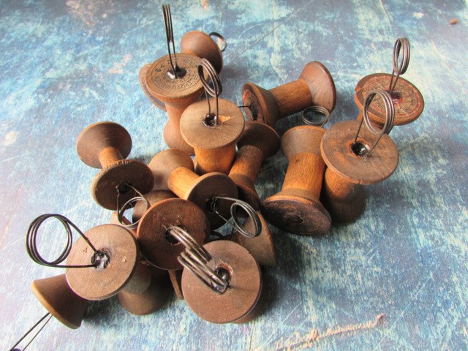 ONE Table Number Holder Vintage Wooden Spool Empty Thread | Etsy