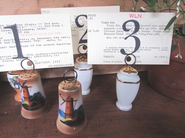 Table Number Library Cards Vintage Card Catalog Wedding | Etsy