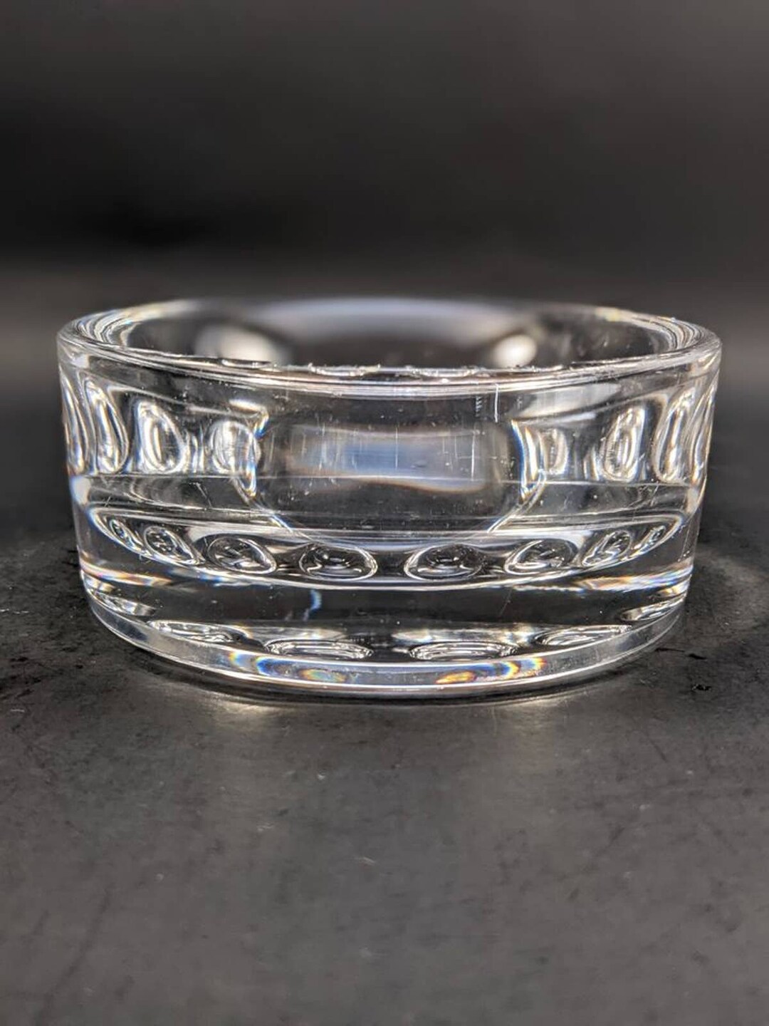 Vintage 1968 Mid Century Orrefors 4207-131 Ravenna puck Crystal Bowl ...