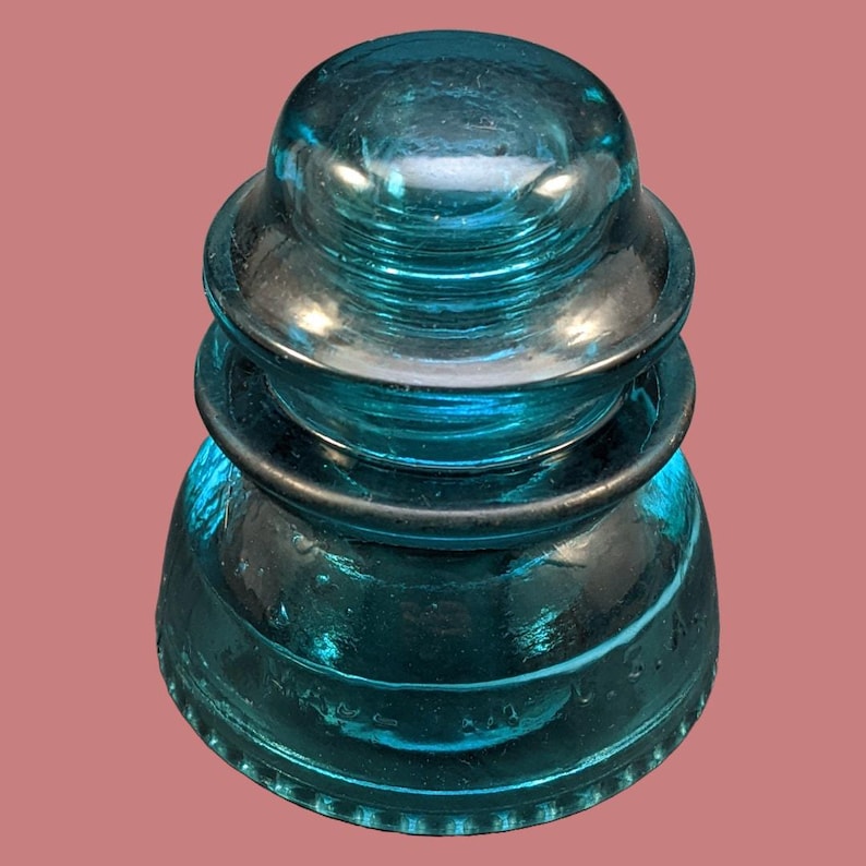 Antique Blue Glass Hemingray 42 CD 154 Telegraph Pin Insulator Circa ...