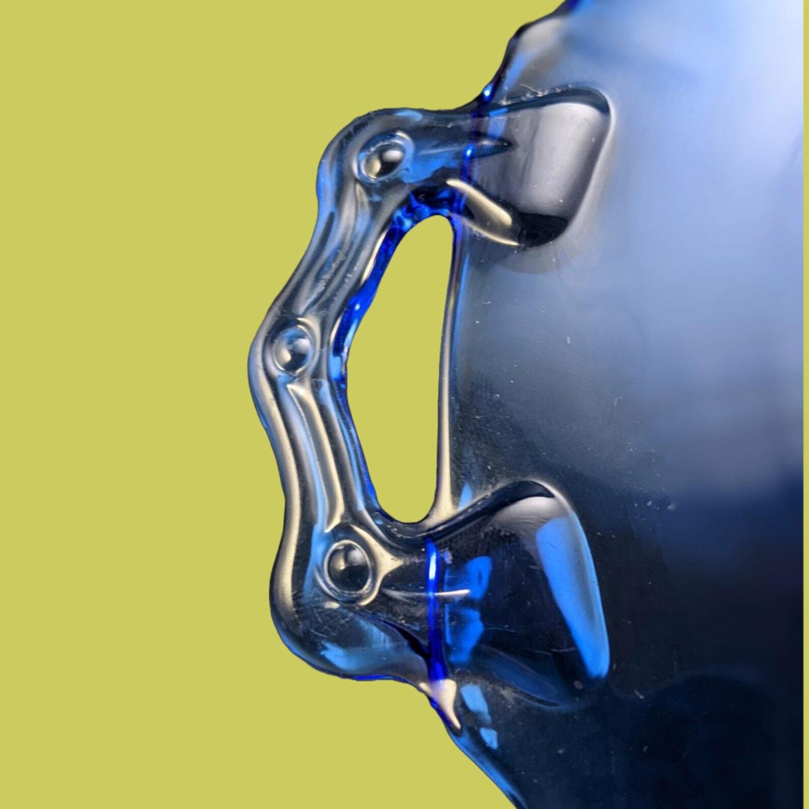 Antique 1920s L.E. Smith Cobalt Mt. Pleasant Shield Handled Mayo Bowl ...