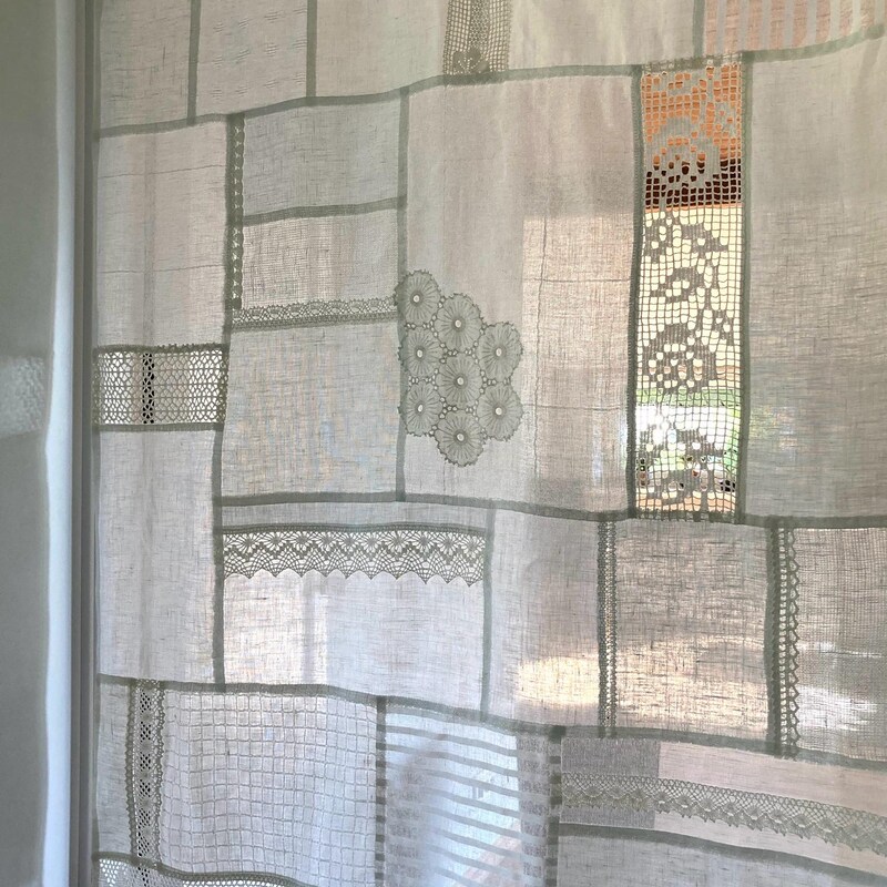 Patchwork Curtain - Etsy