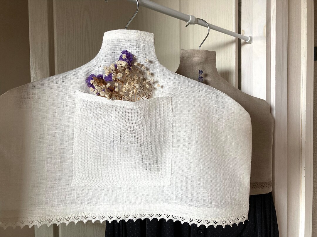 Linen Hanger Cover With Pocket: Closet Garment Storage - Etsy