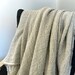Undyed Natural Linen Throw Blanket, Herringbone Pure Flax Bedspread, Frayed Twin Size Bed Cover ...