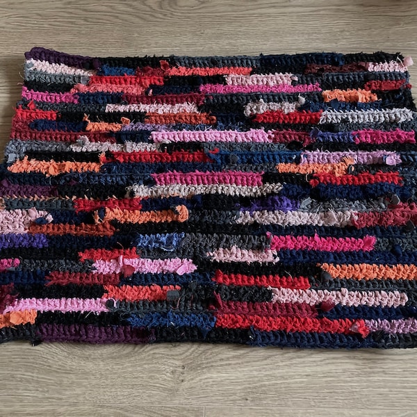 Pink Crochet Rug - Etsy