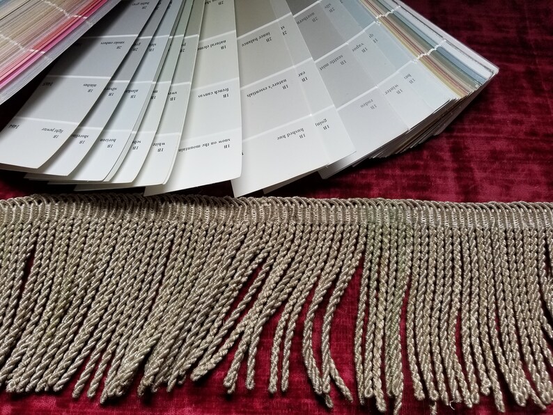 Antique Metallic Silver Bullion Fringe - 3.75" Tall 64" Length - Etsy