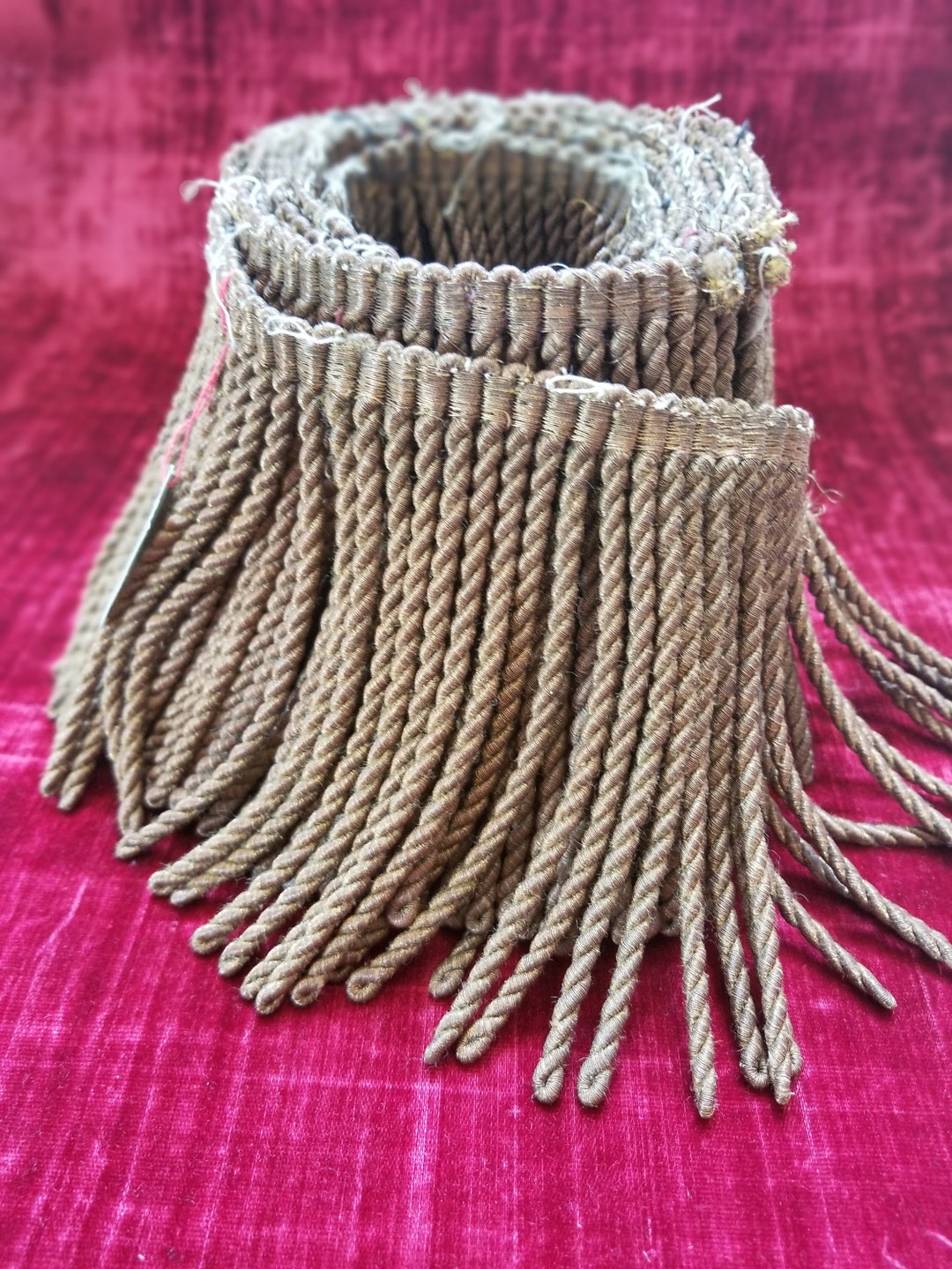 Antique Metallic, Gold Bullion Fringe - Heavy and Thick 5 Inches Long ...