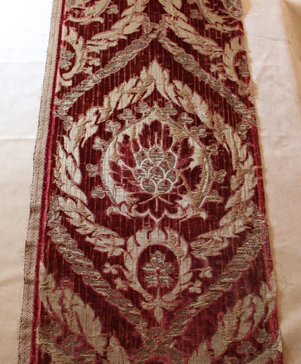 17th Century Italian Cut and Voided Silk Velvet - Brocaded Velvet From ...