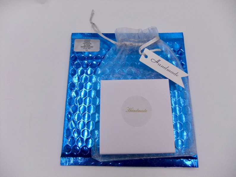 Aquamarine Heart Pendant, Pink Handblown Glass, Sterling Silver ...