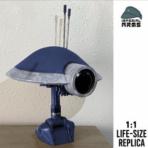 Life-size Weathered Blue Pit Droid Head – 1:1 Scale Display Prop ...